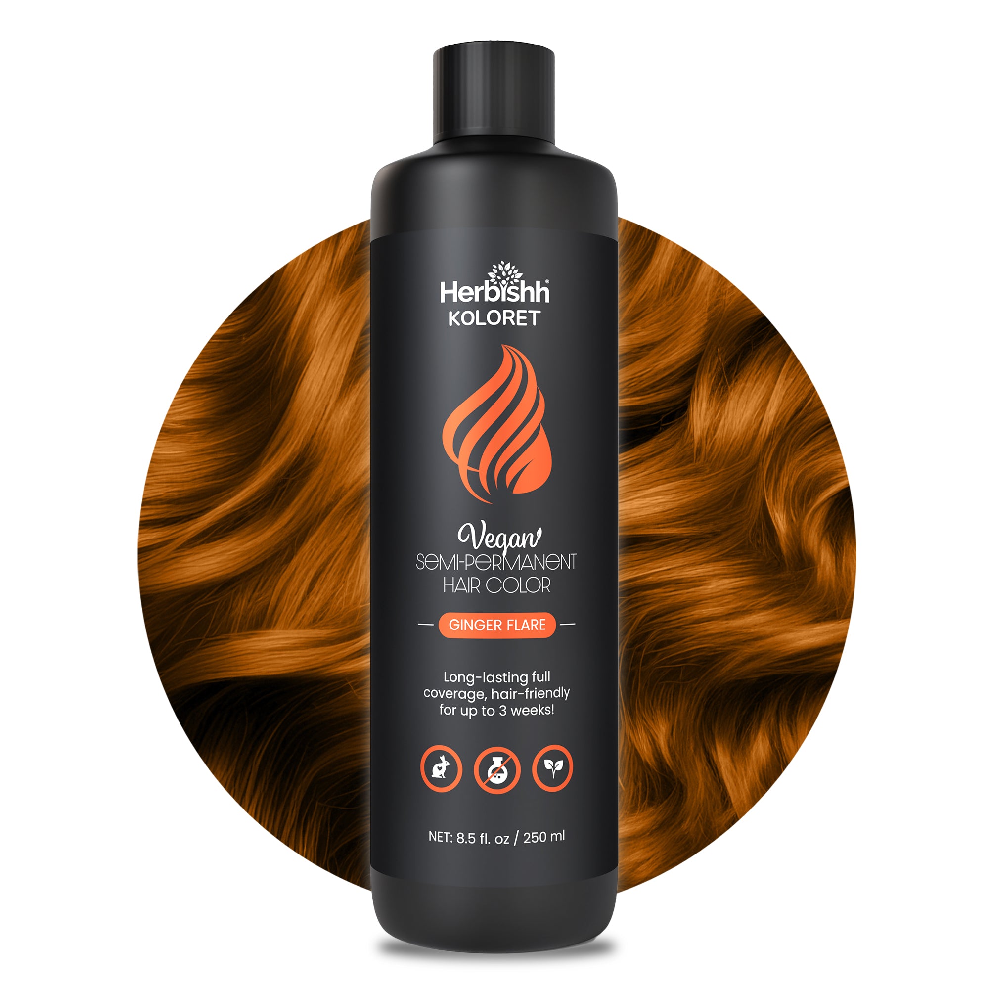 Herbishh Koloret Semi Permanent Hair Color - Ginger Flare – herbishh.com