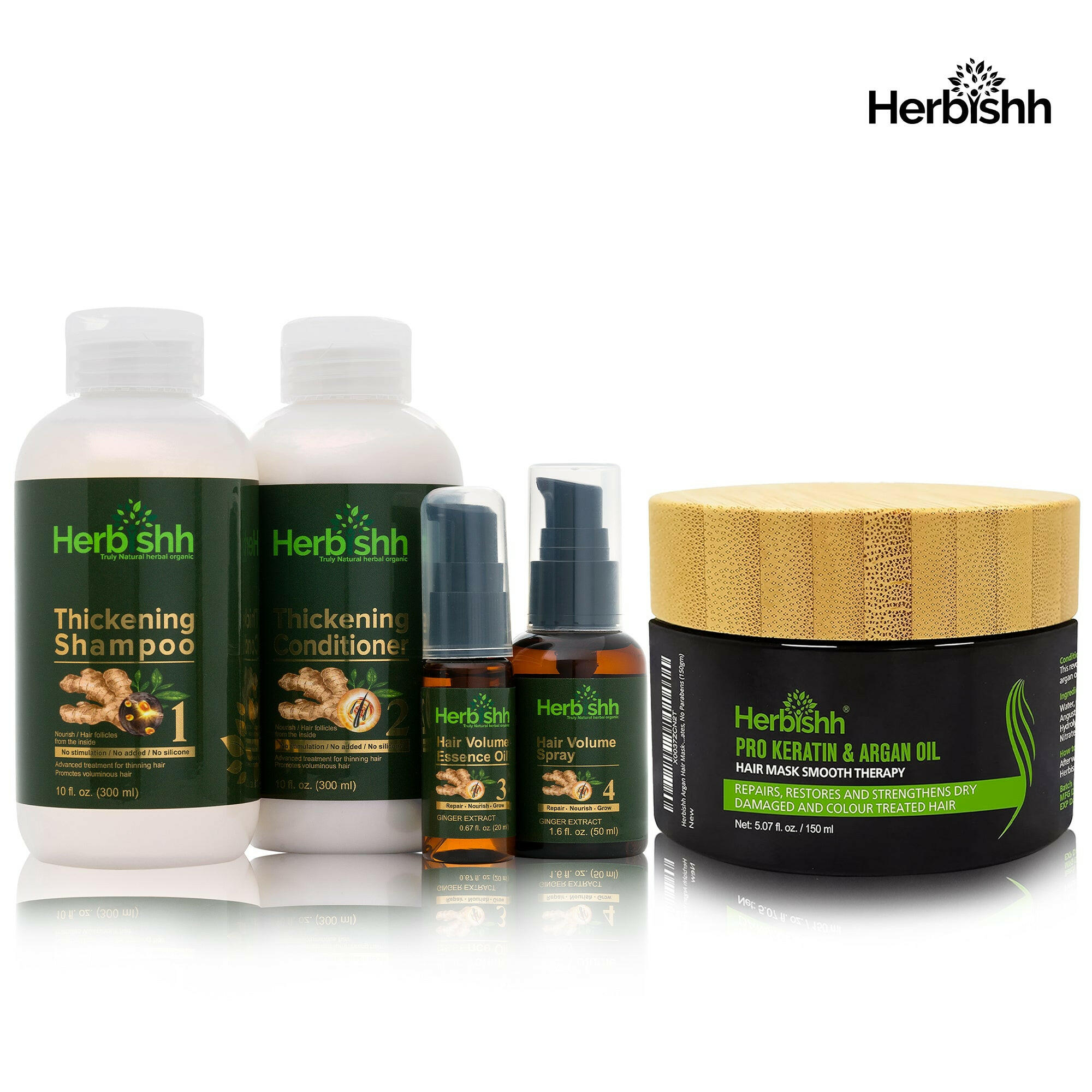 Hair Volumizing Kit with Pro- Keratin Hair Mask - Herbishh – herbishh.com