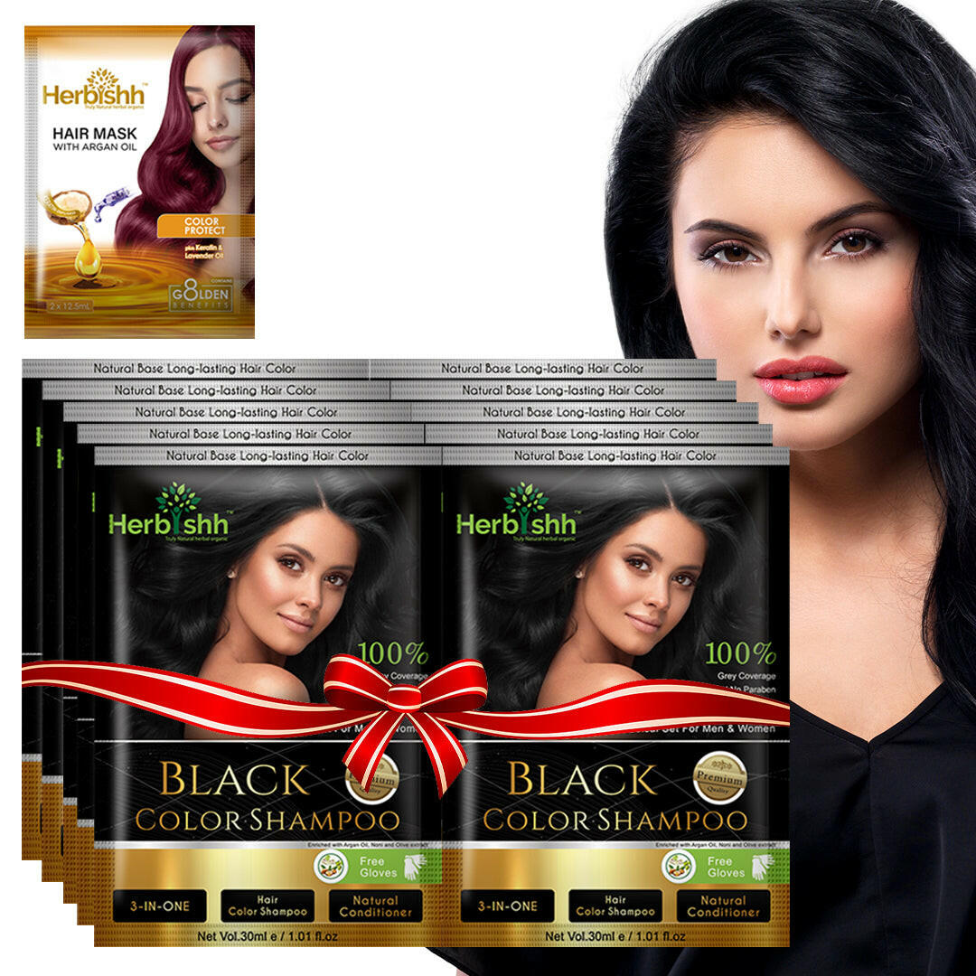 Herbishh Hair Color Shampoo Sachets | Color in your pocket – herbishh.com